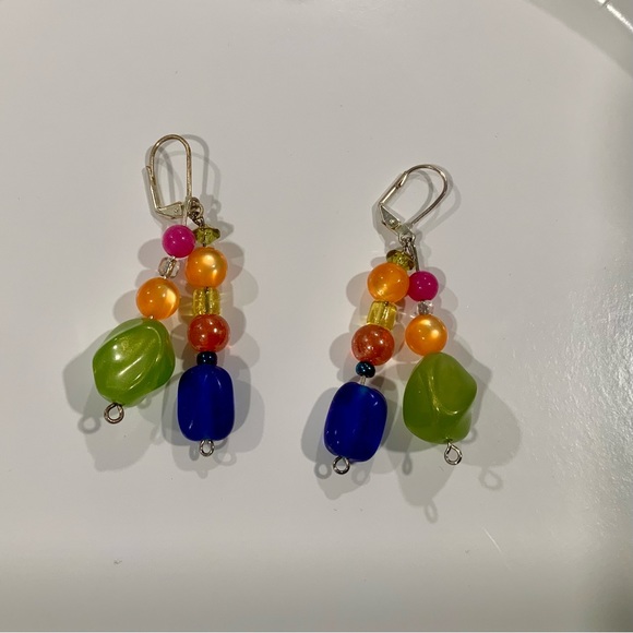 Hand Crafted | Jewelry | Vintage Acrylic Translucent Colorful Dimple ...